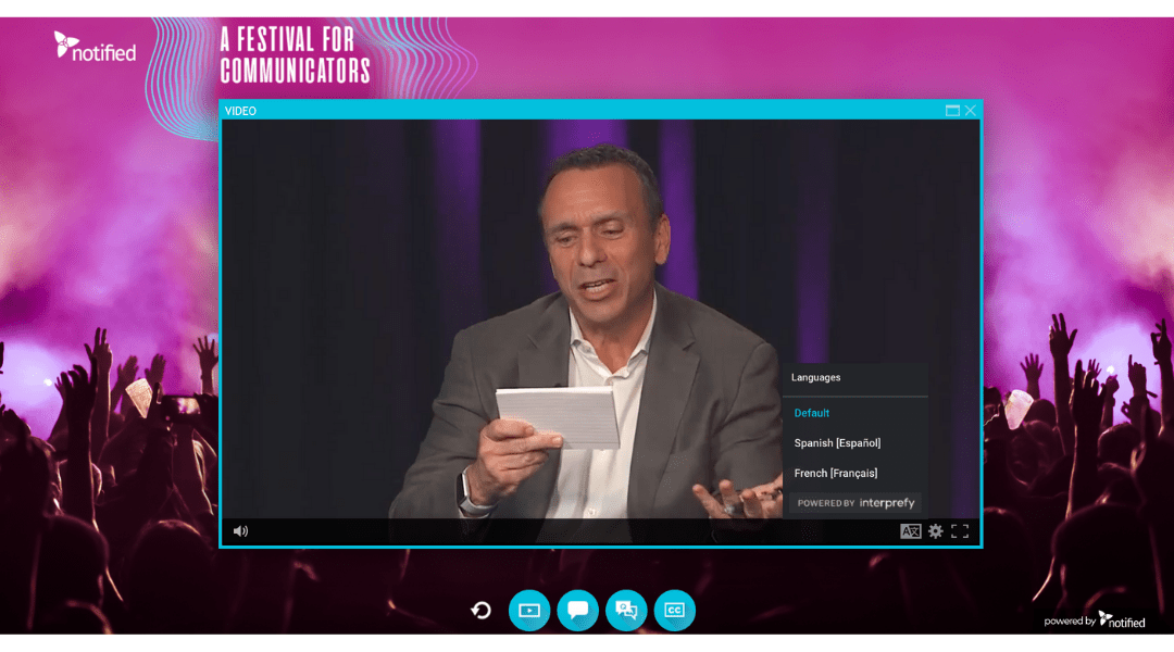 How does Interprefy work with Notified (formerly Intrado)